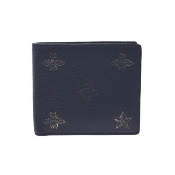 Gucci | Bags | Gucci Bee Black Leather Bifold Wallet | Poshmark